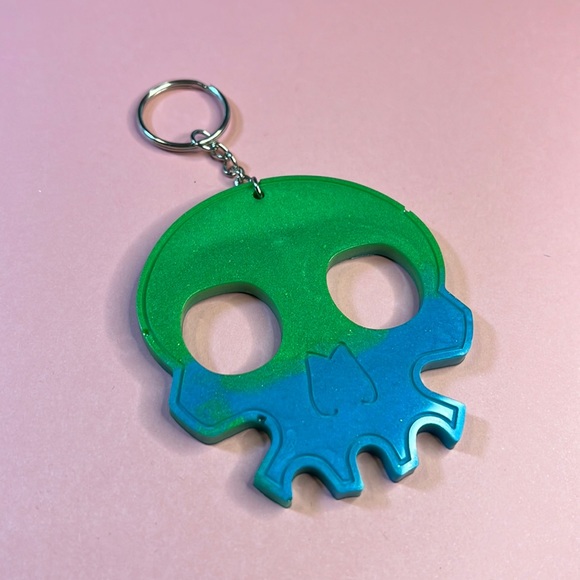 Handmade | Accessories | Handmade Multicolored Glitter Skeleton Skull ...